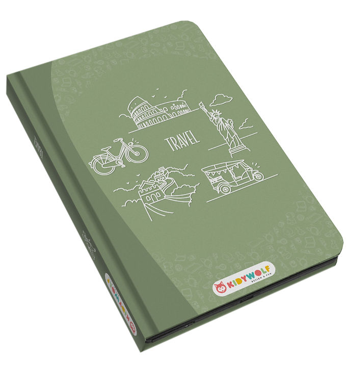 Kidywolf LCD character board w. 30 Motifs - Kidydraw-Mini - Travel | KW HK