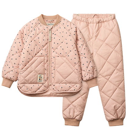 Liewood Thermo Set - Quilted - Zella - Mini Cherry Heart/Rosey | KW IE