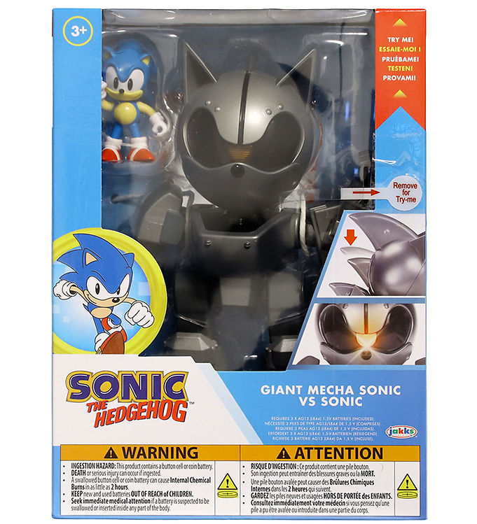 Sonic Toy Figure w. Light - Giant Mecha Sonic VS Sonic | KW AU